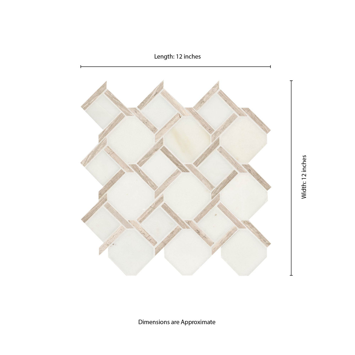 Ackland Marbella Random Sized Marble Mosaic Tile & Reviews | Perigold